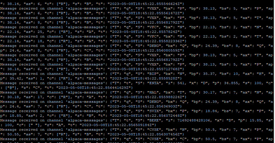 Republish Alpaca Trades Quotes And Bars Using Redis Jeremy Whittakerjeremy Whittaker